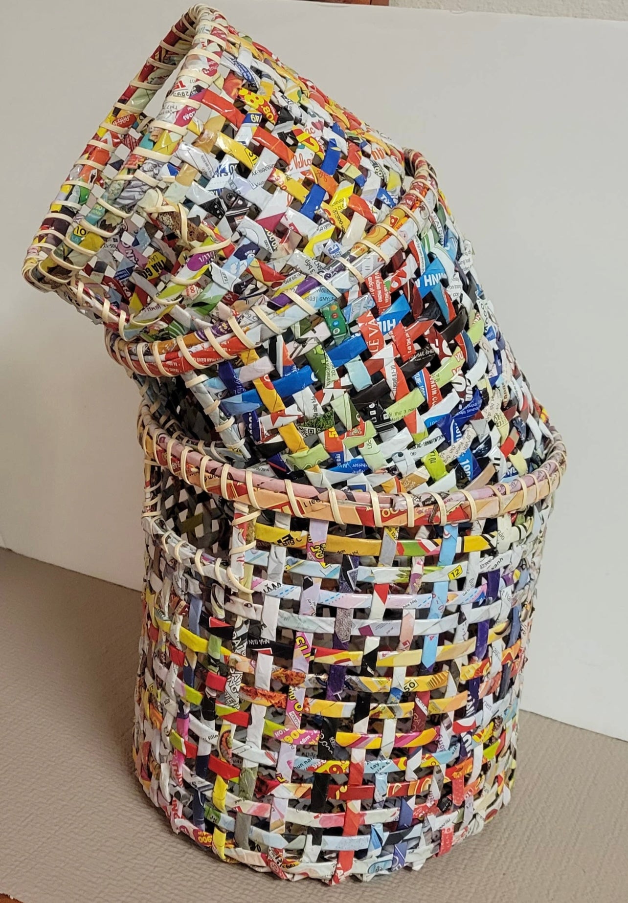Set of 3 recycled round nesting baskets – Past Forward Shop